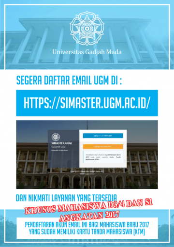 Pendaftaran Akun Email bagi Mahasiswa Baru angkatan 2017 – Fakultas Teknik