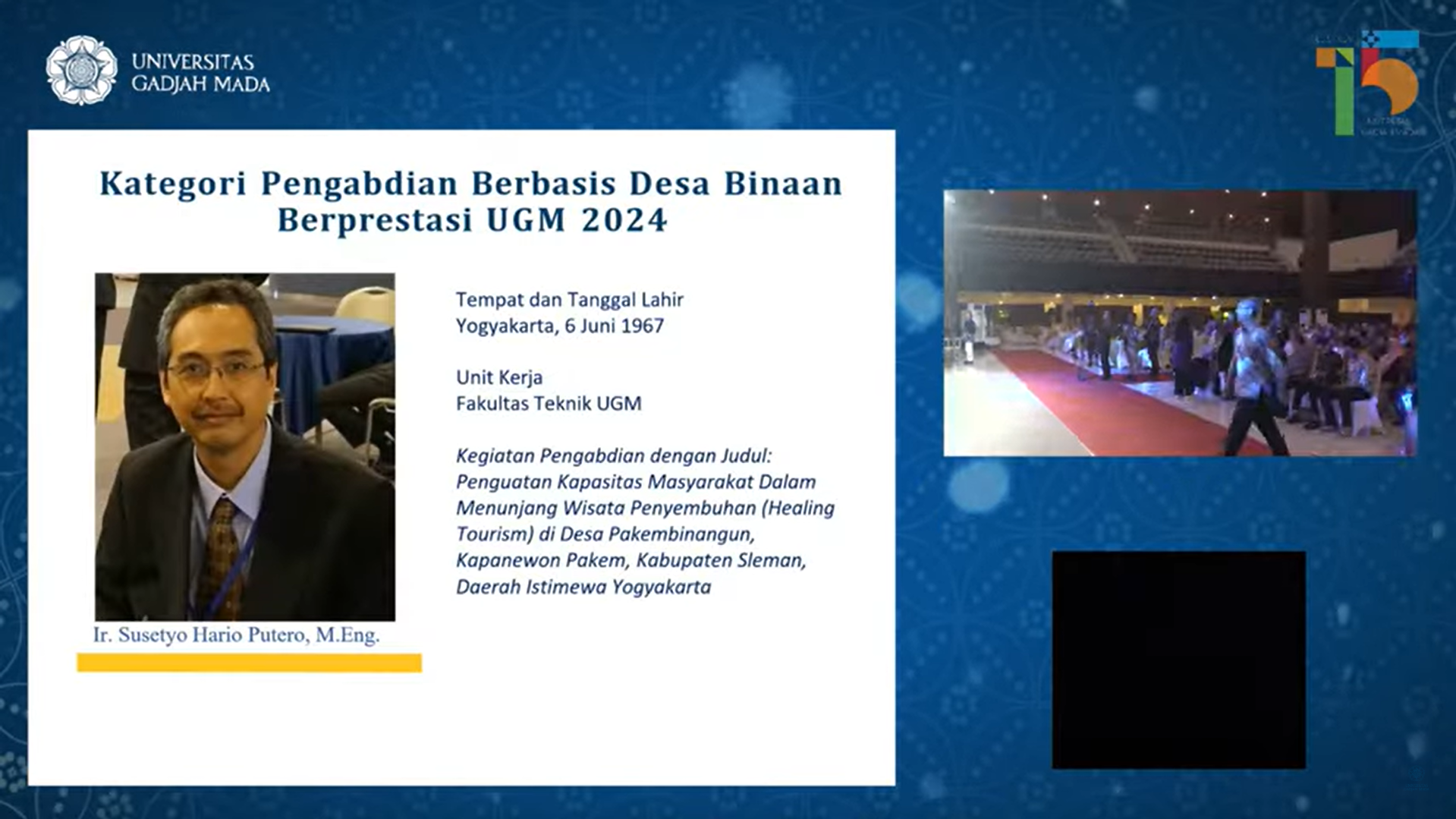 Malam Anugerah Insan Berprestasi 2024 Dies Natalis UGM ke-75 – Fakultas Teknik